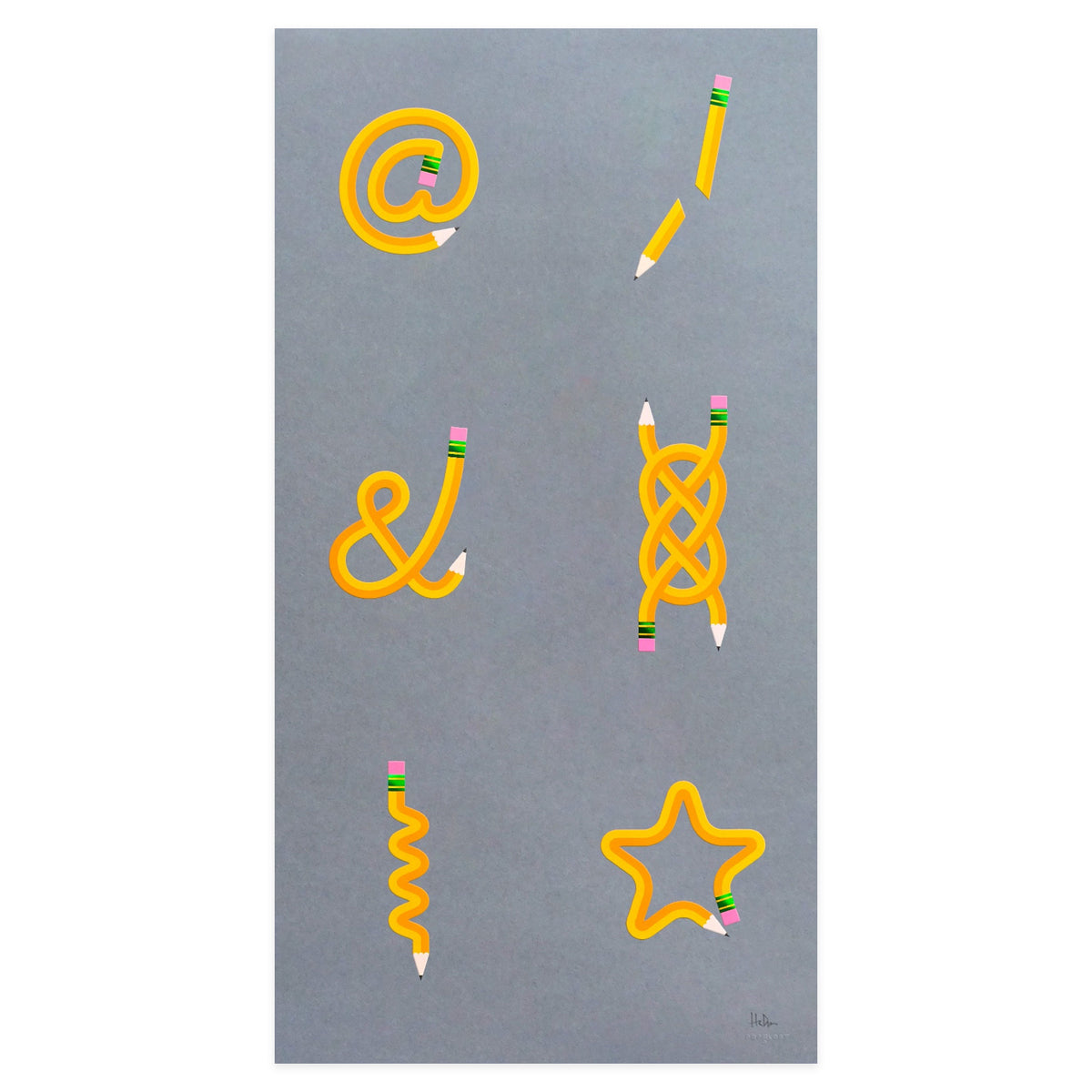 Pencil Me In 6-Up - @ – Outré Gallery