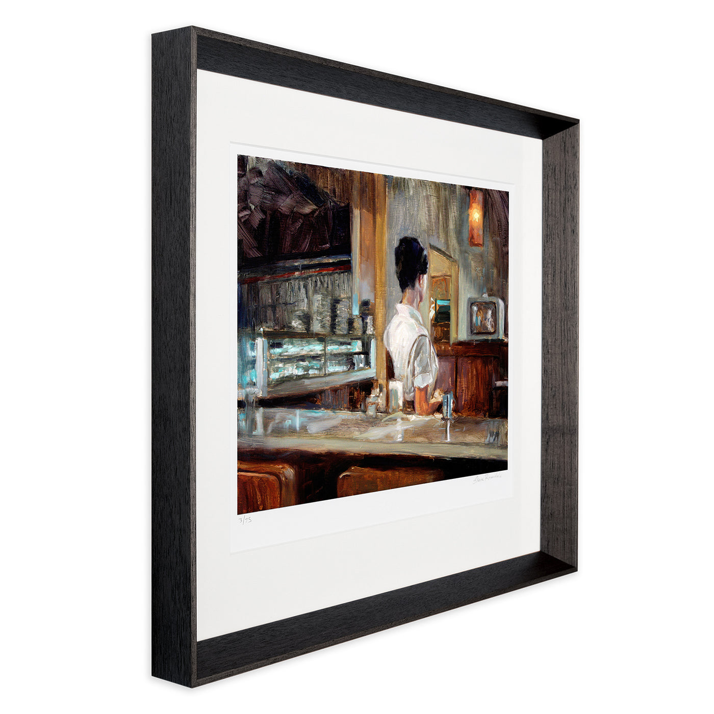 Teak & Charcoal Retro Frame – Outré Gallery