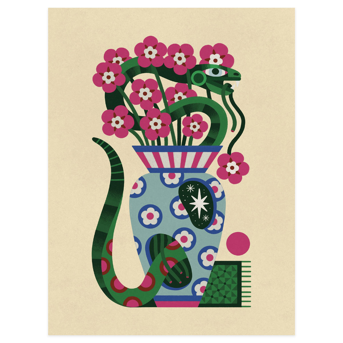 Flowers and Snake – Outré Gallery